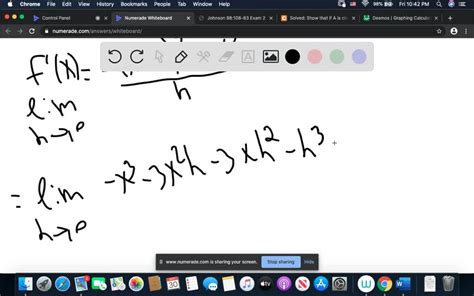 Solvedin Exercise A Graph The Function B Draw Tangent Lines To