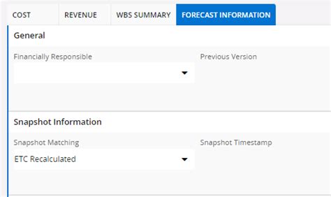 Project Forecast Snapshot Matching Etc Eac Ifs Community