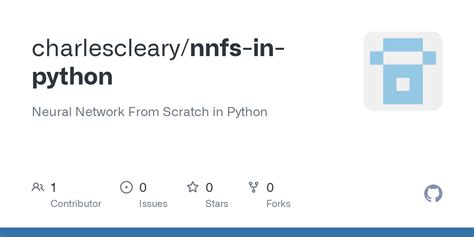GitHub Charlescleary Nnfs In Python Neural Network From Scratch In