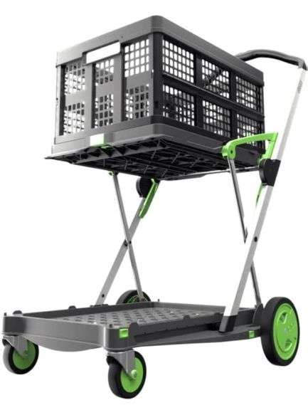 Clax® Multi Use Functional Collapsible Carts Mobile Folding Trolley Shopping Cart With