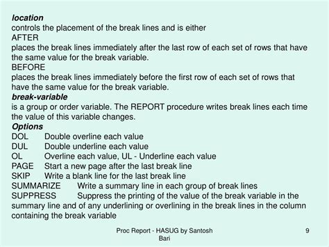 PPT Proc Report A Step By Step Introduction To PROC REPORT And Advance Techniques PowerPoint