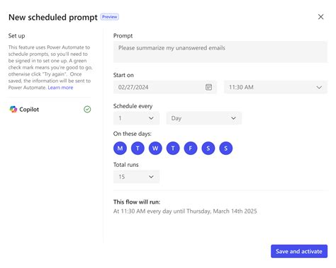microsoft 365 copilot 예약된 프롬프트 관리 microsoft learn