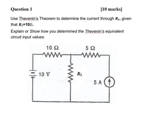 Solved Use Thevenin S Theorem To Determine The Current Chegg