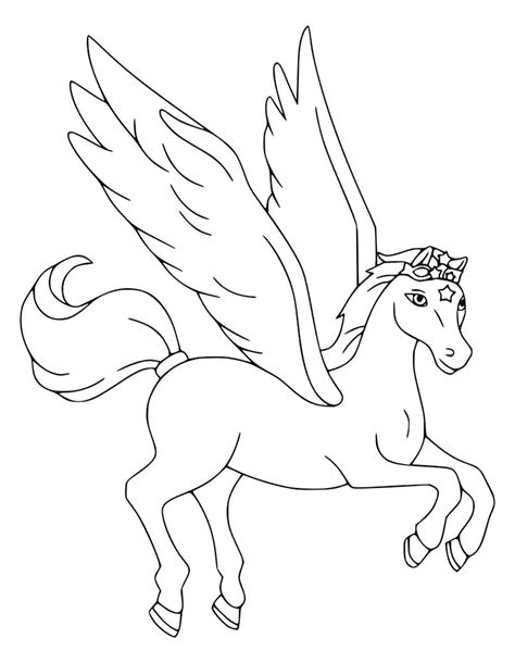 Ausmalbilder Pegasus Coloringlibcom Kostenlos Malvorlagen Zum Ausdrucken