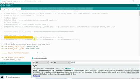 home automation project using blynk esp32 iot projects 2021 16