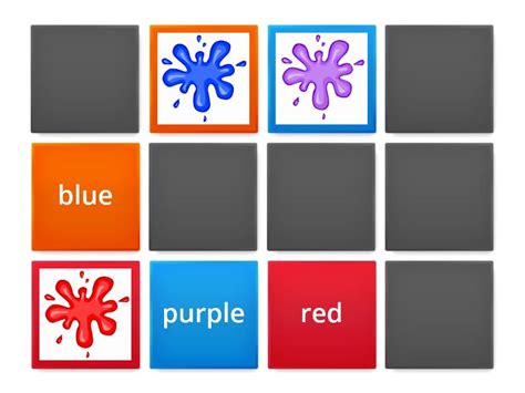 Colours Matching Matching Pairs