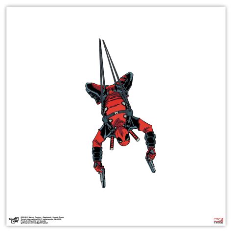 Gallery Pops Marvel Comics Deadpool Upside Down Wall Art Unframed