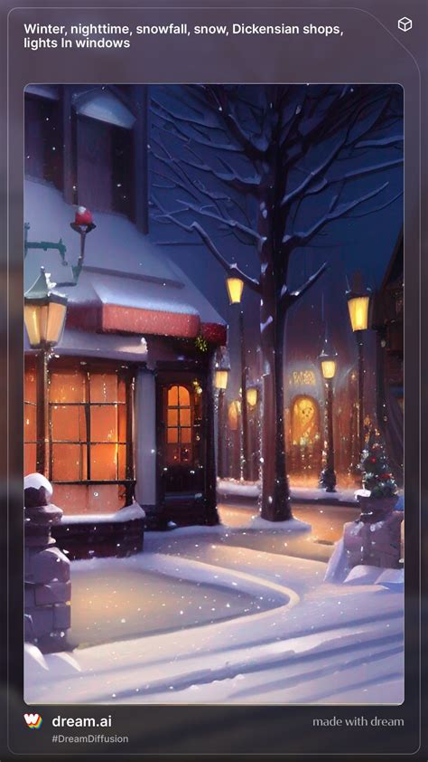 Animated Christmas Scene In The Snow