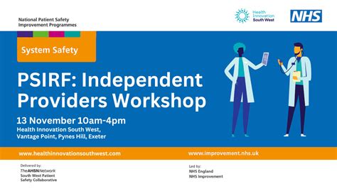 Psirf Independent Providers Workshop Health Innovation South West