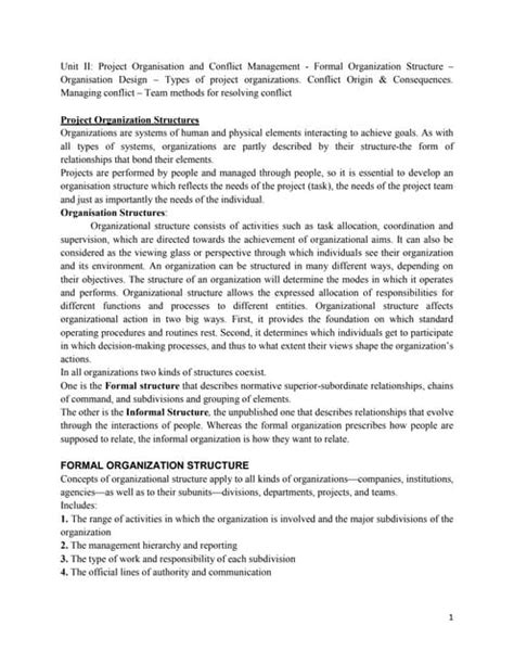 Project Organisation Structure Ppt