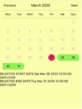 React Native Calendar Creating Calendar In React Native With Examples