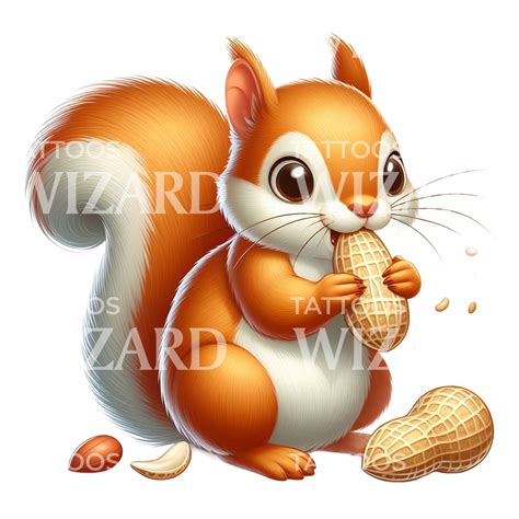 Chirping Squirrel Tattoo Idea Tattoos Wizard Designs