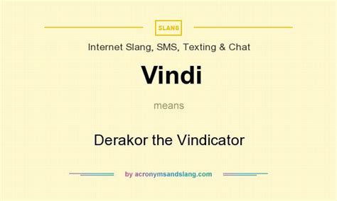 What Does Vindi Mean Definition Of Vindi Vindi Stands For Derakor