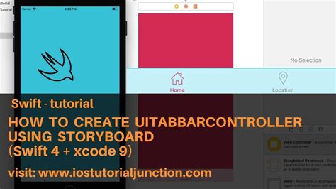 create uitabbarcontroller using storyboard in ios app development in