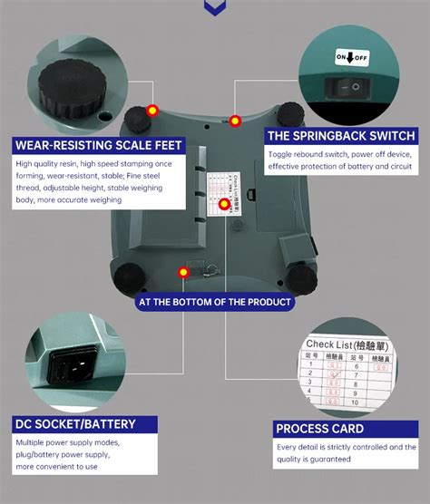 Rs232 Interface Precision Weighing Scale Barcode Printer Three Color Alarm Light Industrial