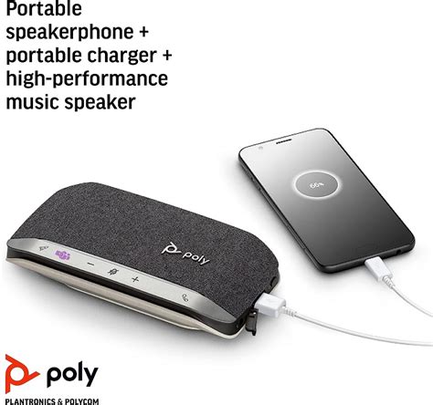 Poly Poly Sync SY M Speakerphone Dongle BT Bluetooth USB Bateria Markline