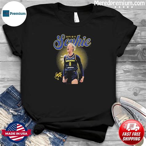 Original Spicy Sophie Cunningham Screaming Indiana Fever Vintage T