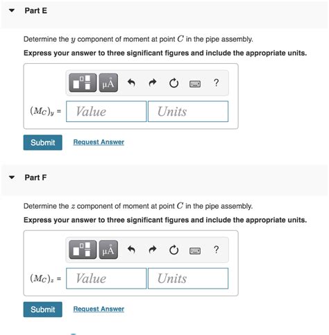 Solved Part A Determine The R Component Of Force Point C In Chegg