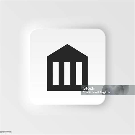 은행 건물 비즈니스 중형 스타일 벡터 아이콘입니다 Ui 개념의 간단한 요소 그림입니다 은행 건물 비즈니스 중형 스타일 벡터 아이콘입니다 재무 개념 벡터 일러스트레이션 0명에