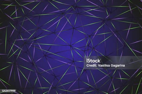 얇은 보라색과 녹색 선과 추상어두운 다각형 배경 기하학적 패턴이 있는 파란색 수평 배경입니다 사이트에 대한 배경 화면 노트북 책