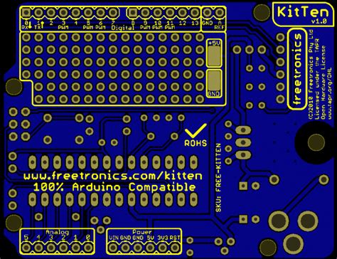 Freetronics Kitten Arduino Compatible Kit Australia