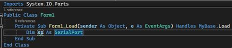 error for serialport option microsoft qanda