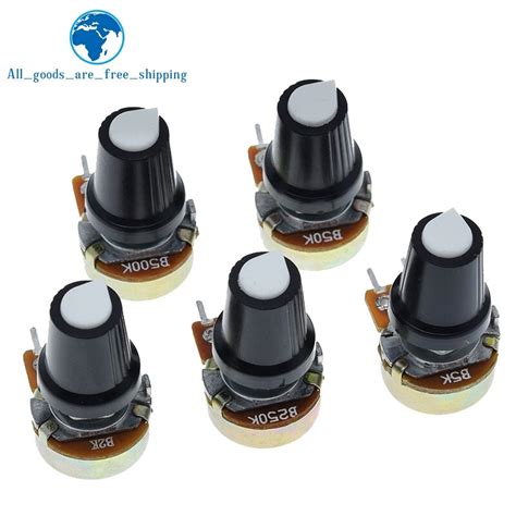 Tzt Resistencia De Potenciómetro Rotativo Cónico Lineal Para Arduino