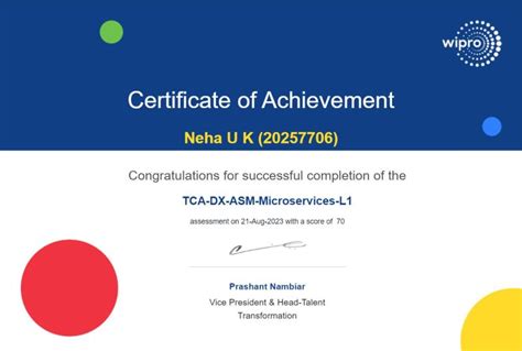 Neha U K On Linkedin Microservices Microservicesarchitecture Certification