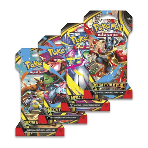 Pokémon Tcg Mega Evolution Sleeved Booster Pack 10 Cards Pokémon