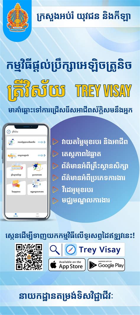 ល្អណាស់ ក្រសួងអប់រំ បញ្ចេញកម្មវិធីទូរស័ព្ទដៃ១ ជួយសិស្សប្រឹក្សា រើសអាជីពសមនឹងខ្លួនឯង