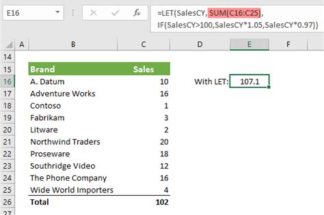 Excel Let Function • My Online Training Hub