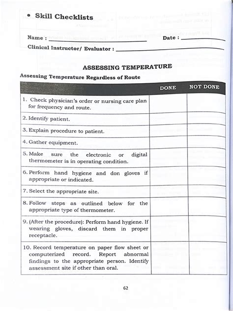 Assessing Axillary Temperature Pdf
