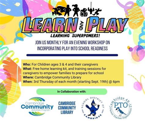 Learn And Play Cambridge Community Library