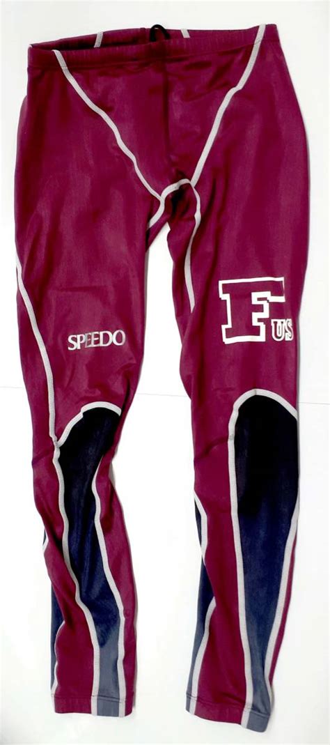 【目立った傷や汚れなし】★☆ 廃盤 旧speedo スピード Fastskin Ex ロングスパッツ 福岡大学水泳部 競泳水着 水泳部☆★