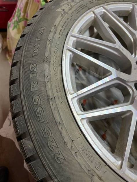 Шины зимние шипованные с дисками, 18", 1 шт, 225 мм, 55 %, радиальный ...