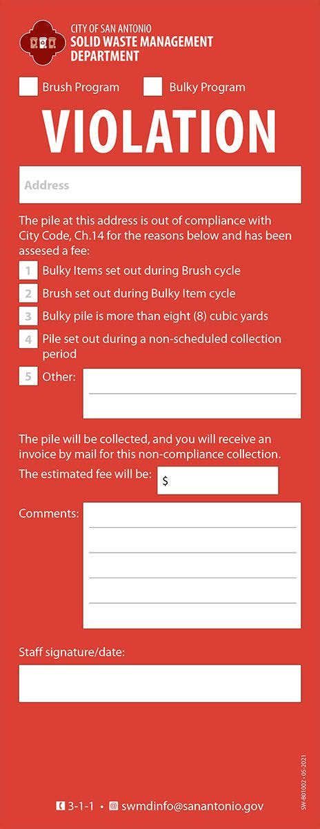 Cart Tags And Door Hangers City Of San Antonio