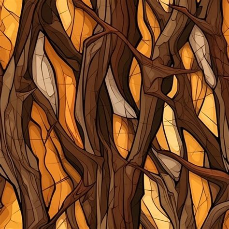 Premium Photo A Close Up Of A Tree With Many Branches In A Stained