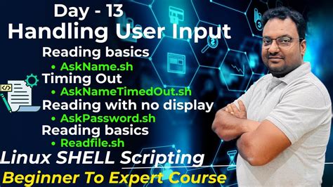 Day Linux Shell Script Beginner To Expert Course Getting User Input Watch Now YouTube