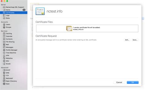 installing an ssl certificate on mac os x yosemite el capitan hosting