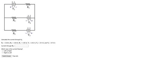Solved Calculate The Current Through R Chegg