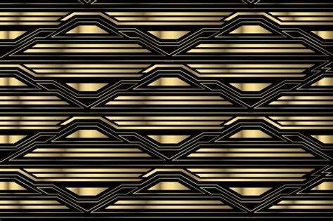 Premium Vector Golded Complex Geometric Pattern Background