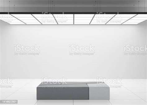 현대 미술관의 빈 하얀 벽 미니멀리스트 스타일로 인테리어를 모의하십시오 아트웍 그림 텍스트 또는 다른 디자인을 위한 복사 공간이 무료입니다 빈 전시 공간 3d 렌더링 공란에