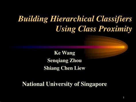 Ppt Building Hierarchical Classifiers Using Class Proximity Powerpoint Presentation Id4193636