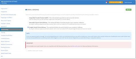 How To Set A Default Phishing Simulation Sending Method Knowledge Base
