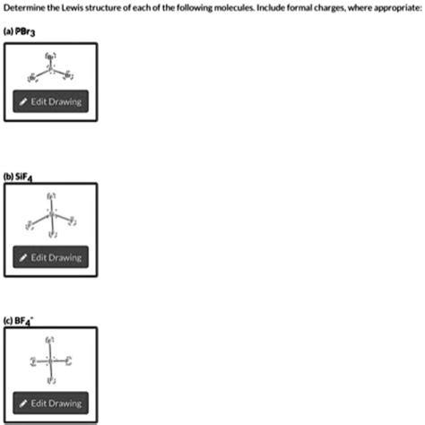 Determine The Lewis Structure Of Each Of The Following Molecules