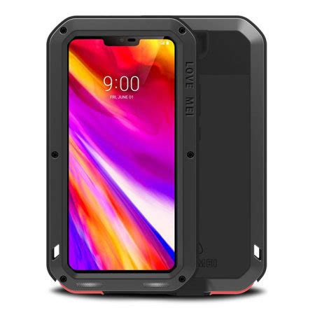 Love Mei Powerful LG G7 ThinQ Protective Case Black