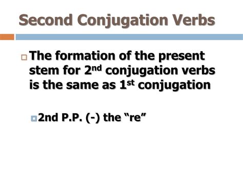 Ppt Conjugating Latin Verbs Second Conjugation Powerpoint