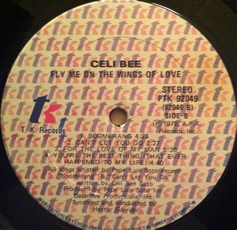 Celi Bee Fly Me On The Wings Of Love Vinyl Pursuit Inc