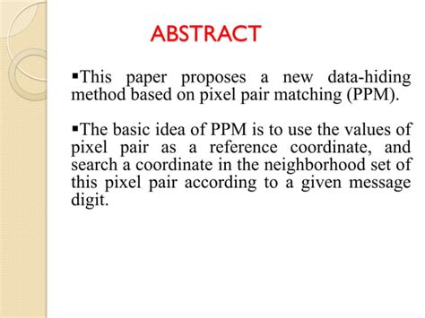 a novel data embedding method using adaptive pixel pptx