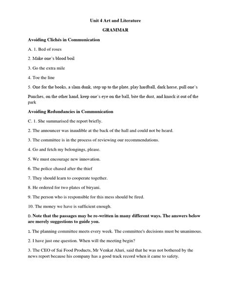 Unit 4and5 Grammar And Summaries Pdf